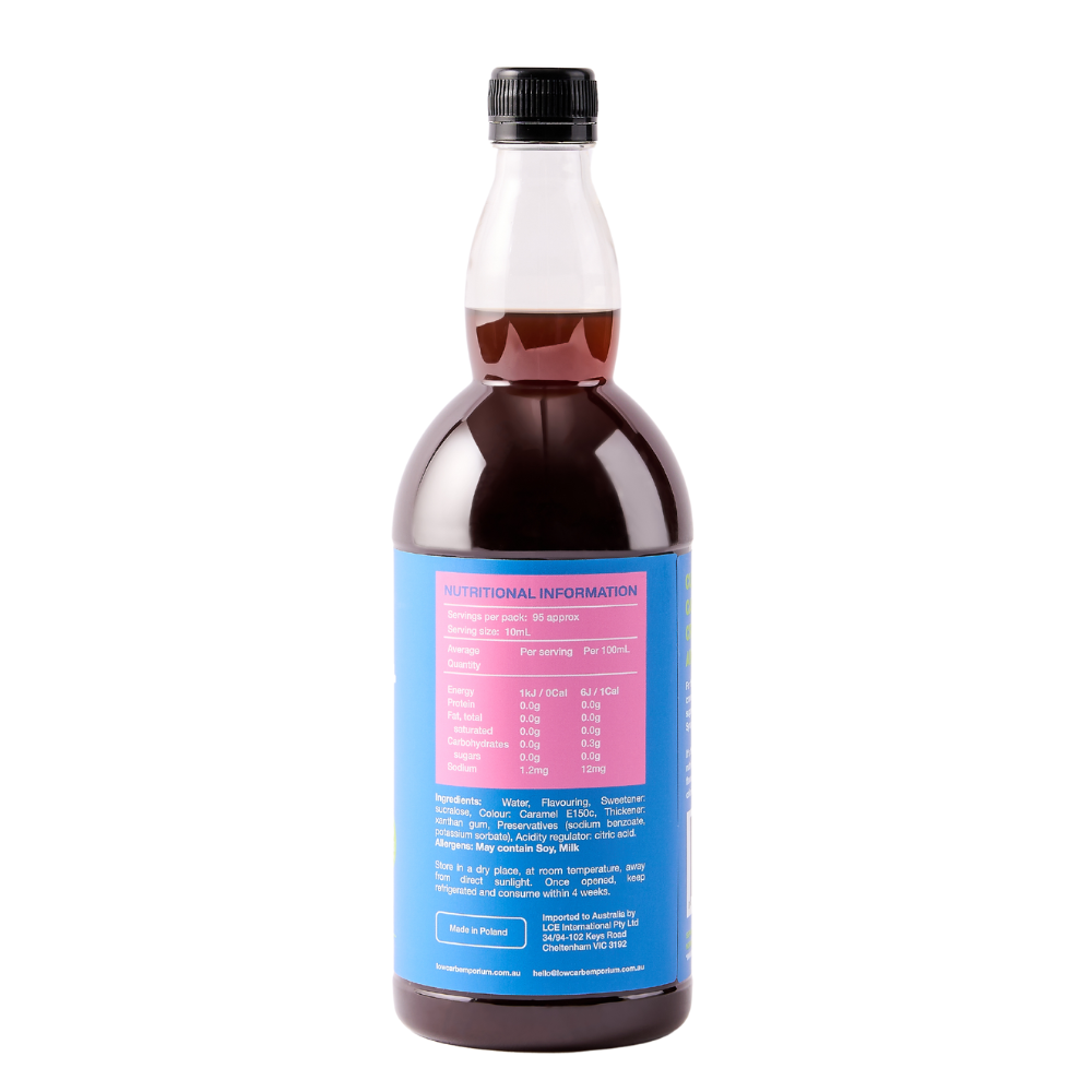 Low Carb Emporium Caramel Flavoured Zero Sugar Coffee Syrup - 950mL ...