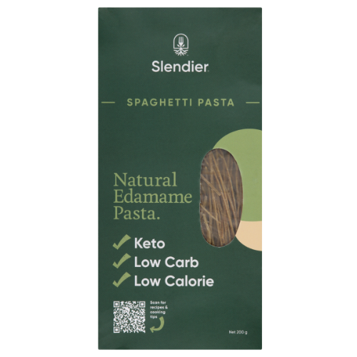 Slendier Low Carb Pasta - Organic Edamame Spaghetti - 200gm – Low Carb ...