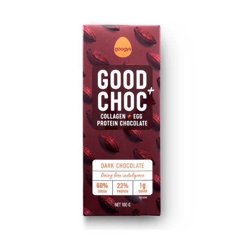 Googys Good Choc+ Dark Chocolate - 100g – Low Carb Emporium Australia