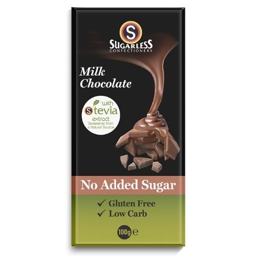 SUGARLESS CONFECTIONERY CO Milk Chocolate 100gm — Low Carb Emporium ...