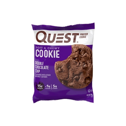 Quest Double Choc Chip Protein Cookie 59gm — Low Carb Emporium Australia