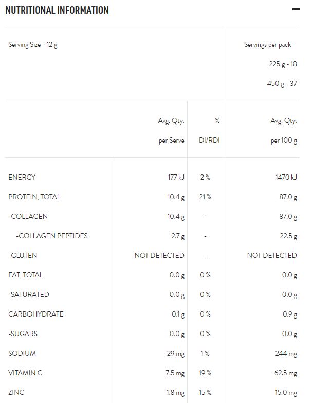 Collagen Powder Beauty - Unflavoured Large 450gm – Low Carb Emporium ...